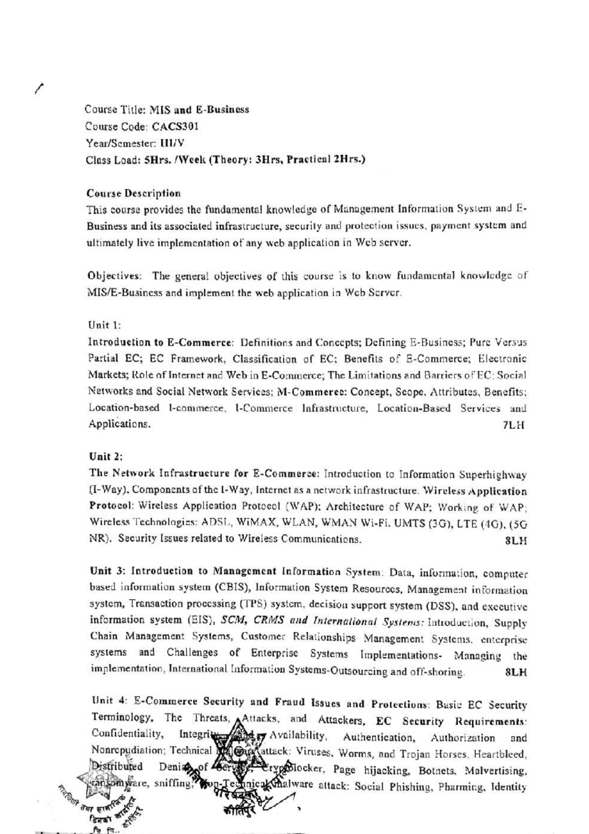 BCA Syllabus 5-8 - Bachelors of computer application - Studocu