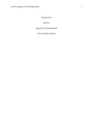 HCase Case File Paper - Grade: B+ - Case, H; Case File 1 Hannah Case ...