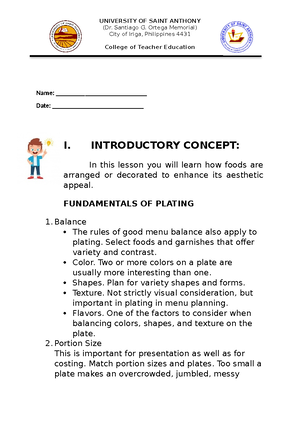 Lesson Plan Human Development - LESSON PLAN: MODULE 1 HUMAN DEVELOPMENT ...