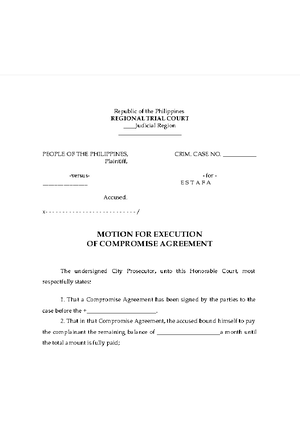 Sample Complaint-Affidavit for Unjust Vexation - Republic of the ...