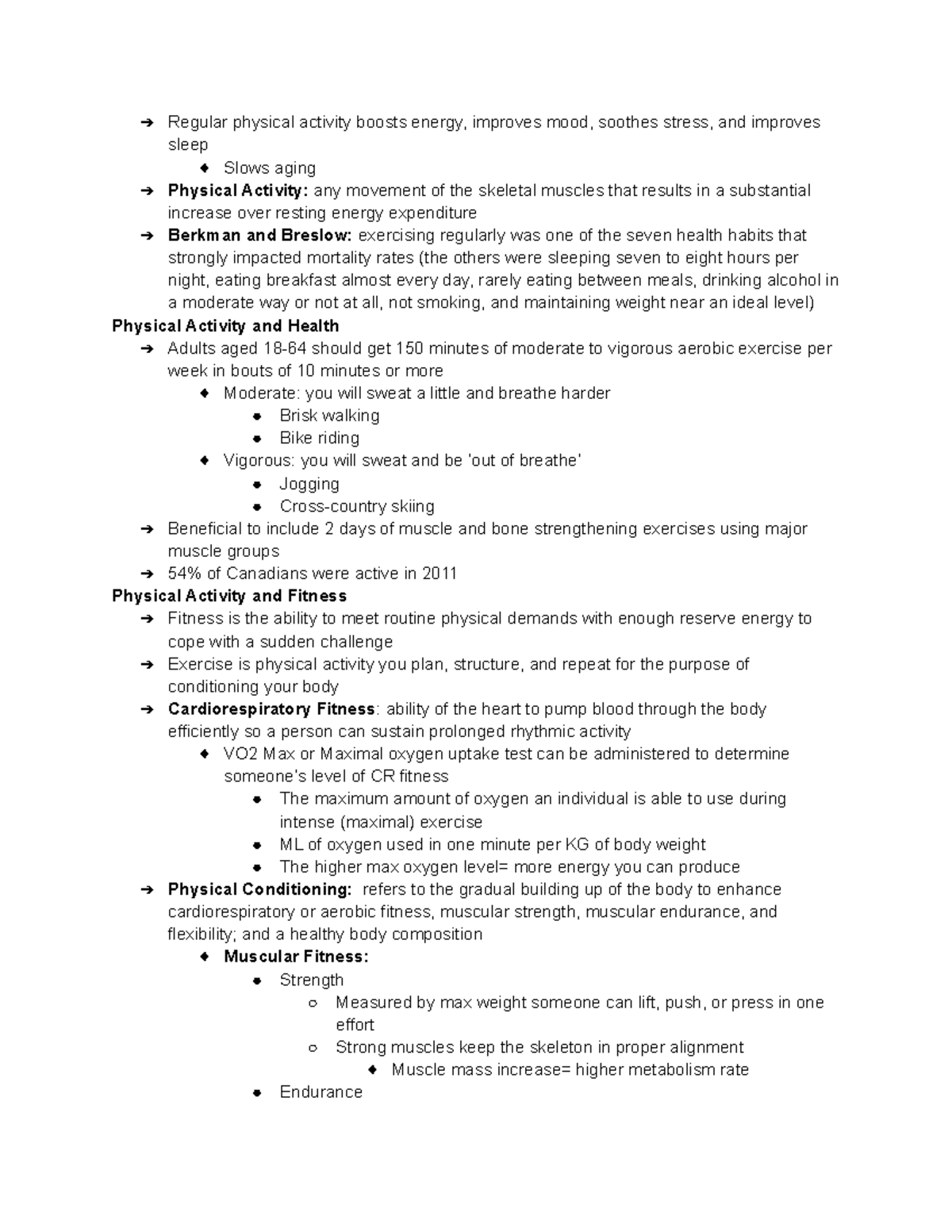 Unit 2 Active Living - unit 2 - Regular physical activity boosts energy ...