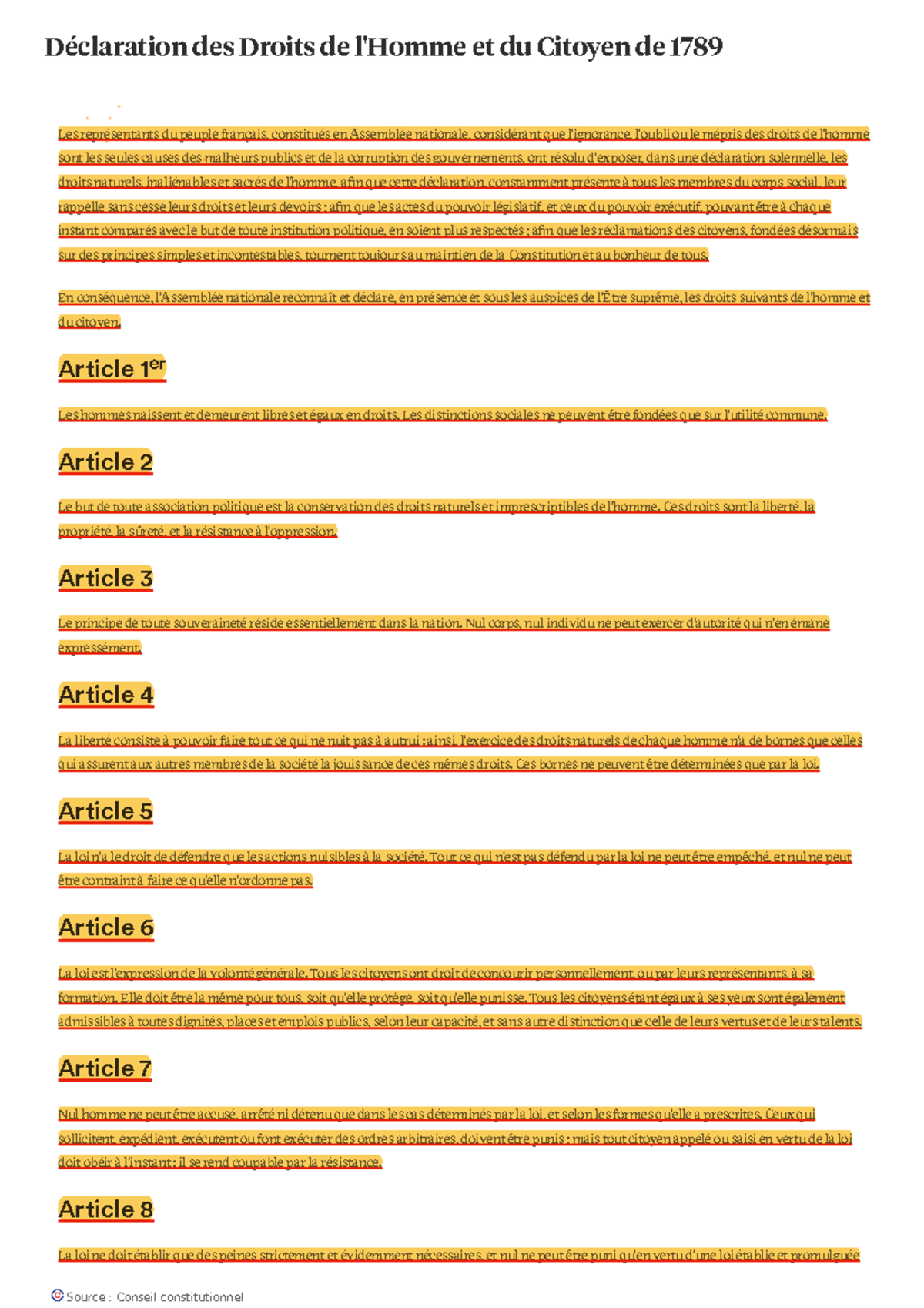 Pdf ddhc 1789 - Fiche de la ddhc - Déclaration des Droits de l'Homme et ...