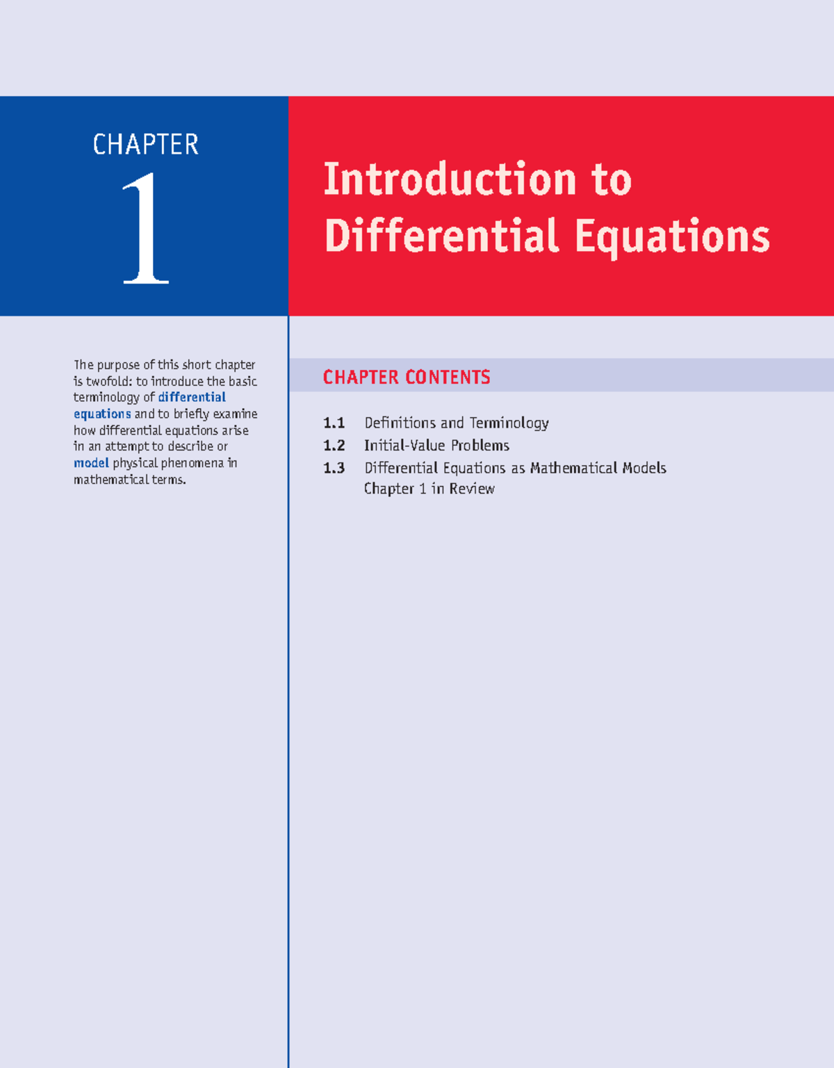 1-Introduction to Differential Equations - The purpose of this short ...