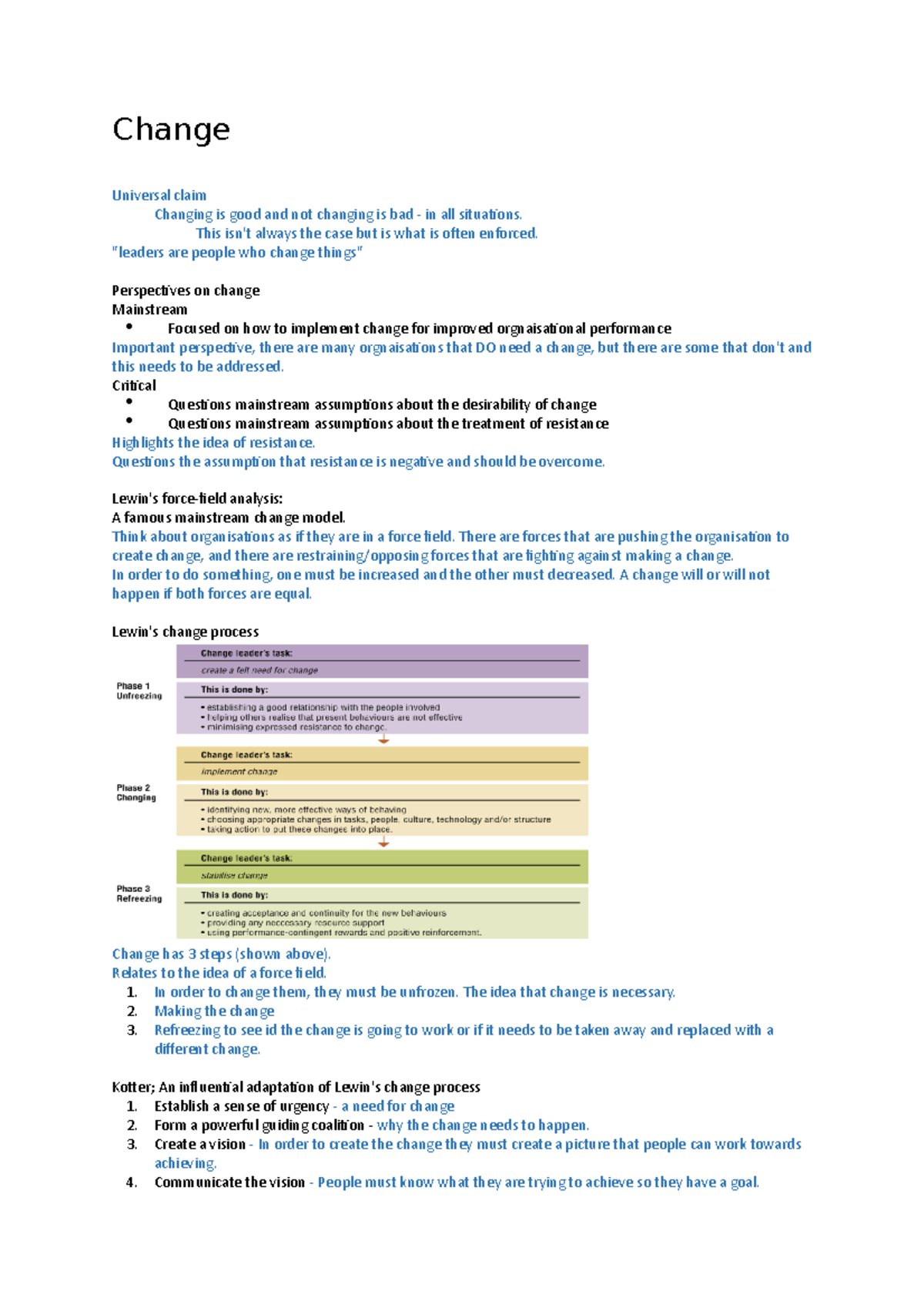 Change - Change Universal claim Changing is good and not changing is ...