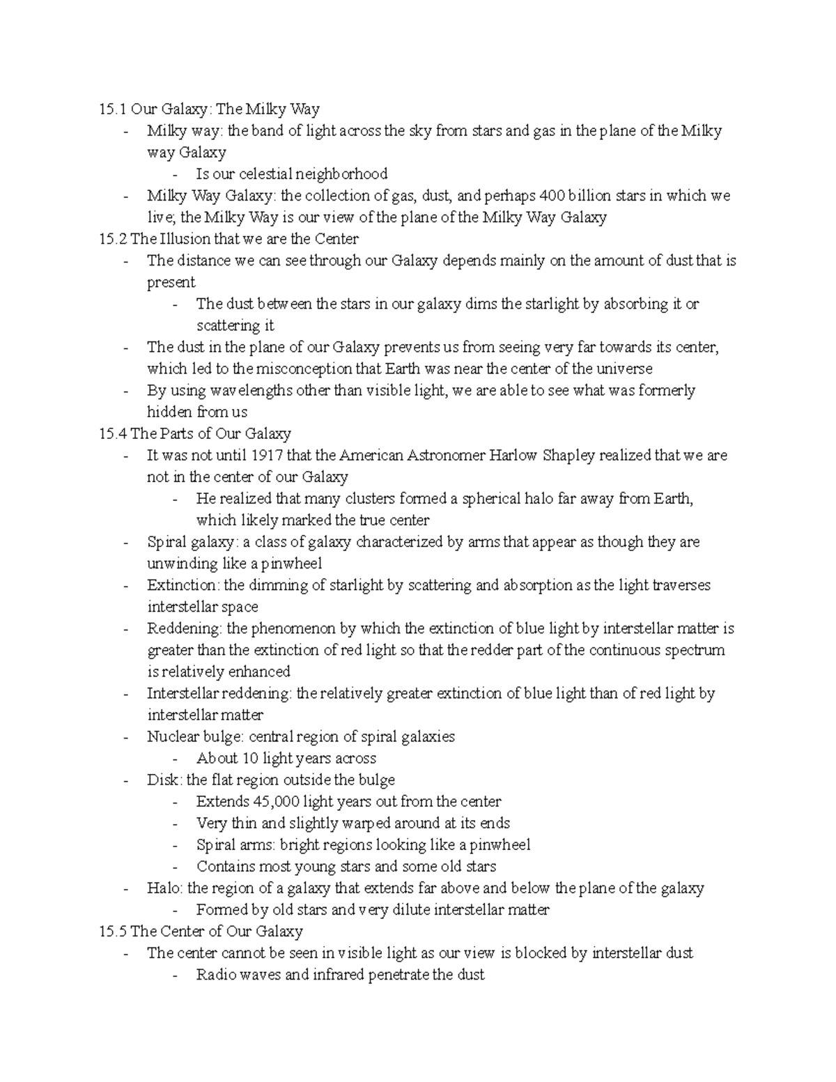 Astronomy 11 13 20 - 15 Our Galaxy: The Milky Way - Milky way: the band ...