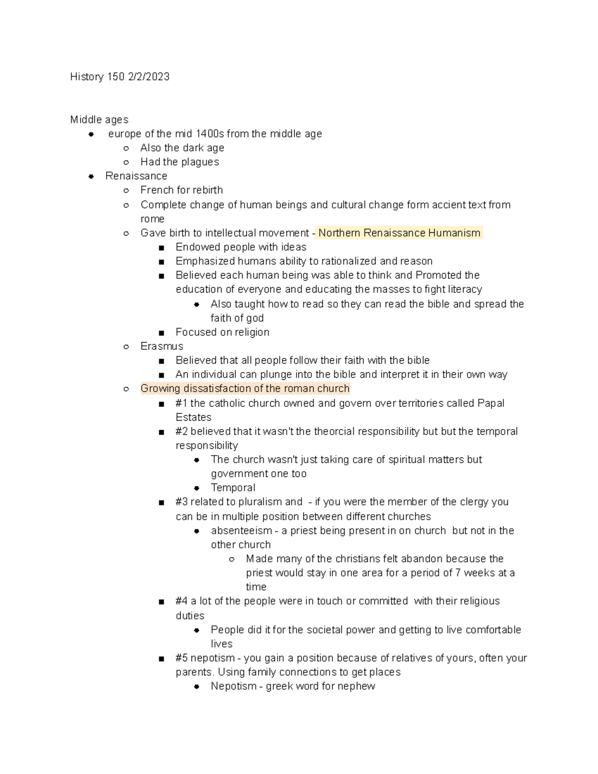 West In The World 150 L8 - History 150 2/2/ Middle ages europe of the ...