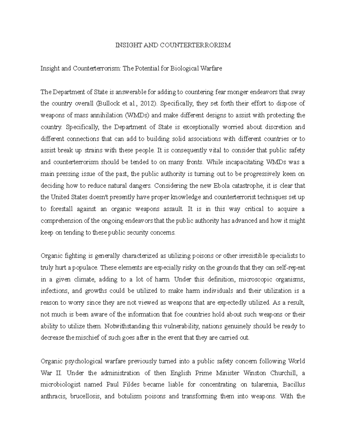 Insight AND Counterterrorism - INSIGHT AND COUNTERTERRORISM Insight and ...