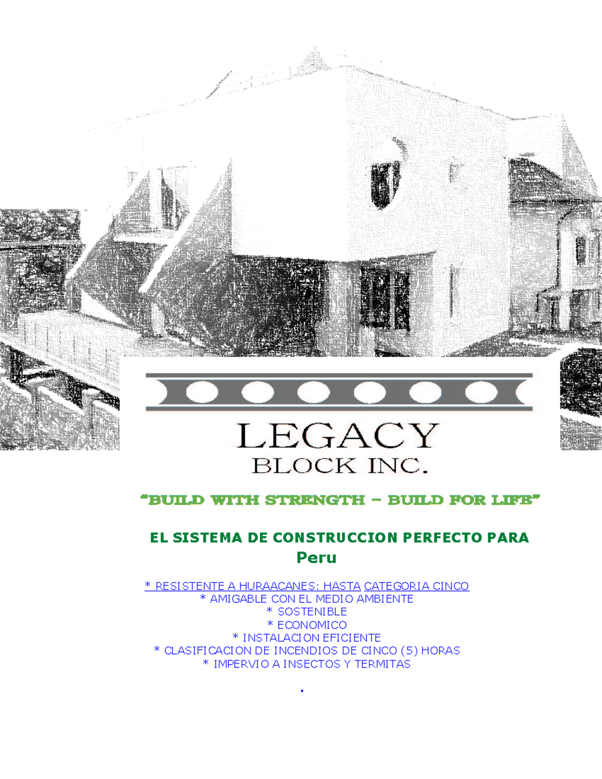Legacy Block Inc Peru Presentation Spanish - EL SISTEMA DE CONSTRUCCION ...