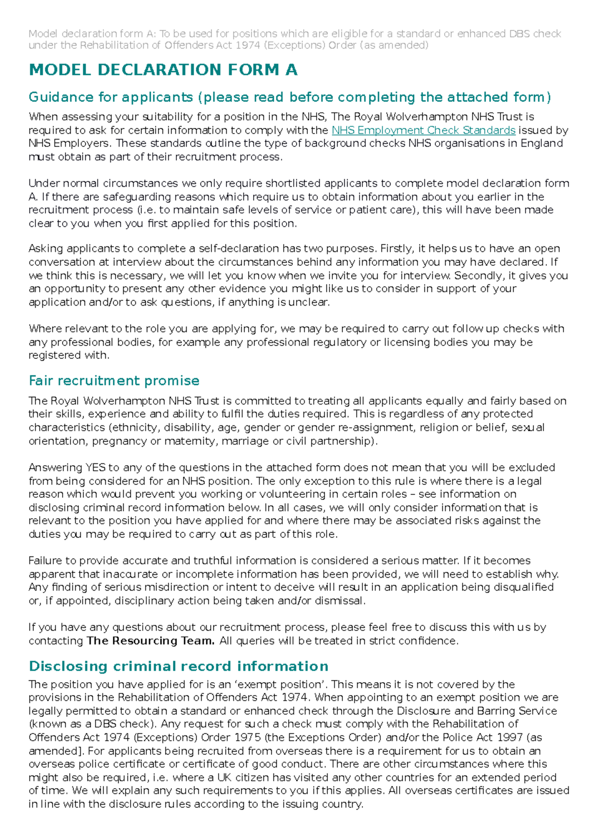 Model declaration form A Nov 2020 - under the Rehabilitation of ...