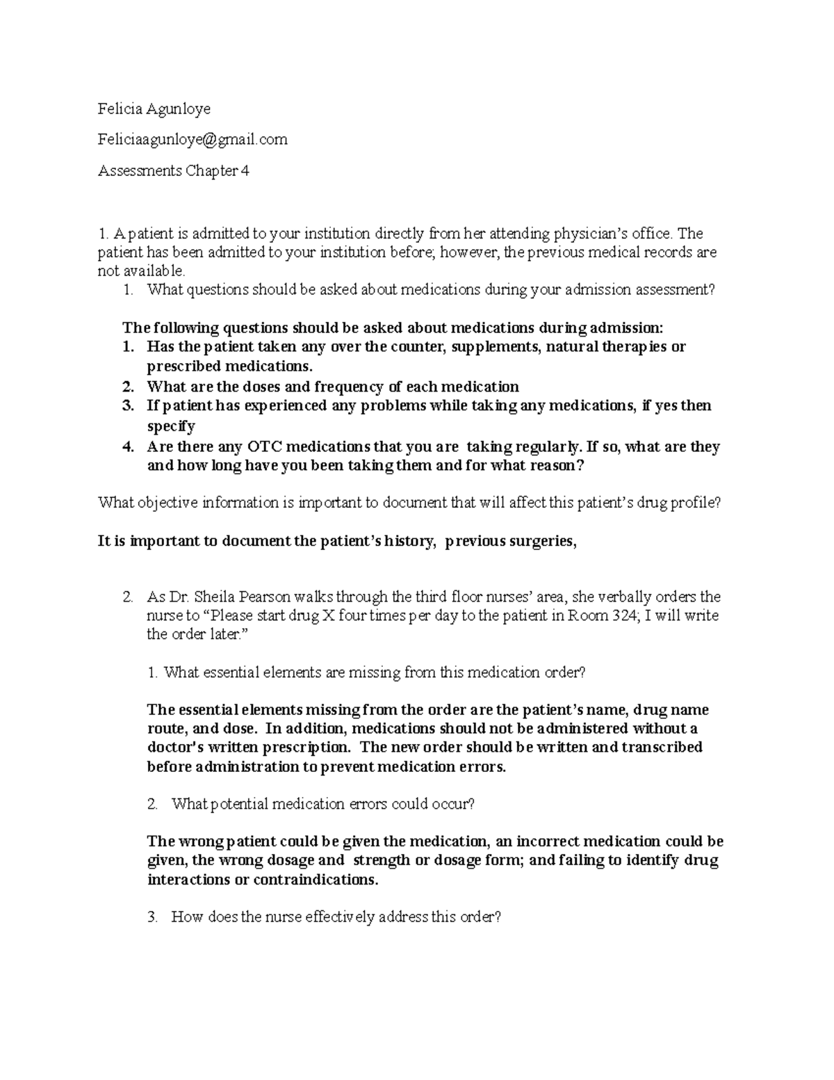 Assessments Chapter 4 Pharma - CST 630 - UMGC - Studocu