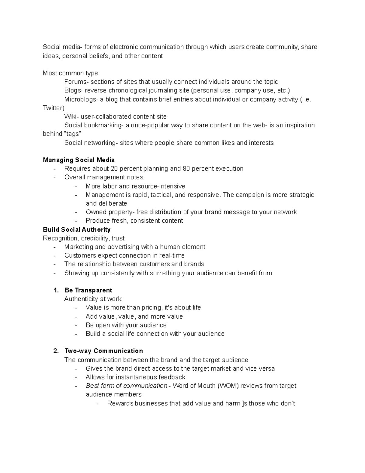STC social media-3 - Notes from Mrs. Currie's class - Social media ...