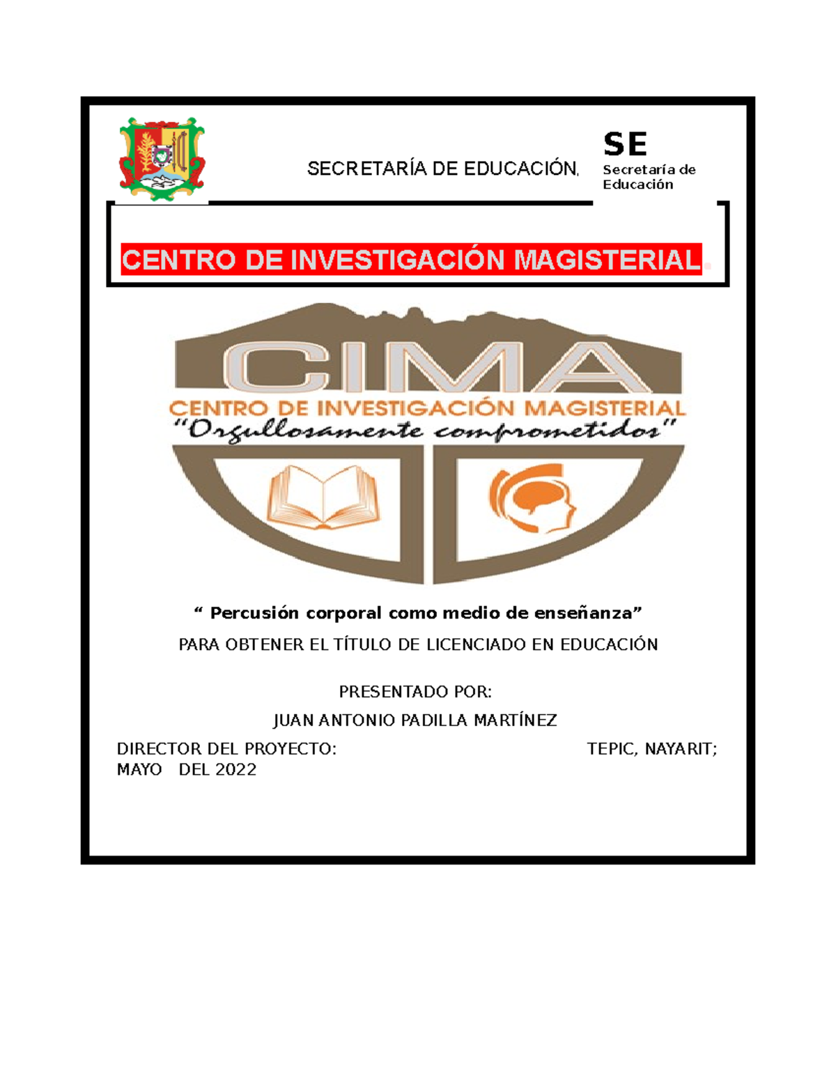 Juan Antonio Padilla 1 Octubre 2023 - SECRETARÍA DE EDUCACIÓN CENTRO DE ...