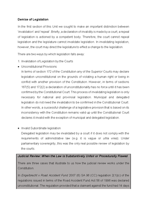 Subordinate Legislation - (ii.) Subordinate Legislation Original ...