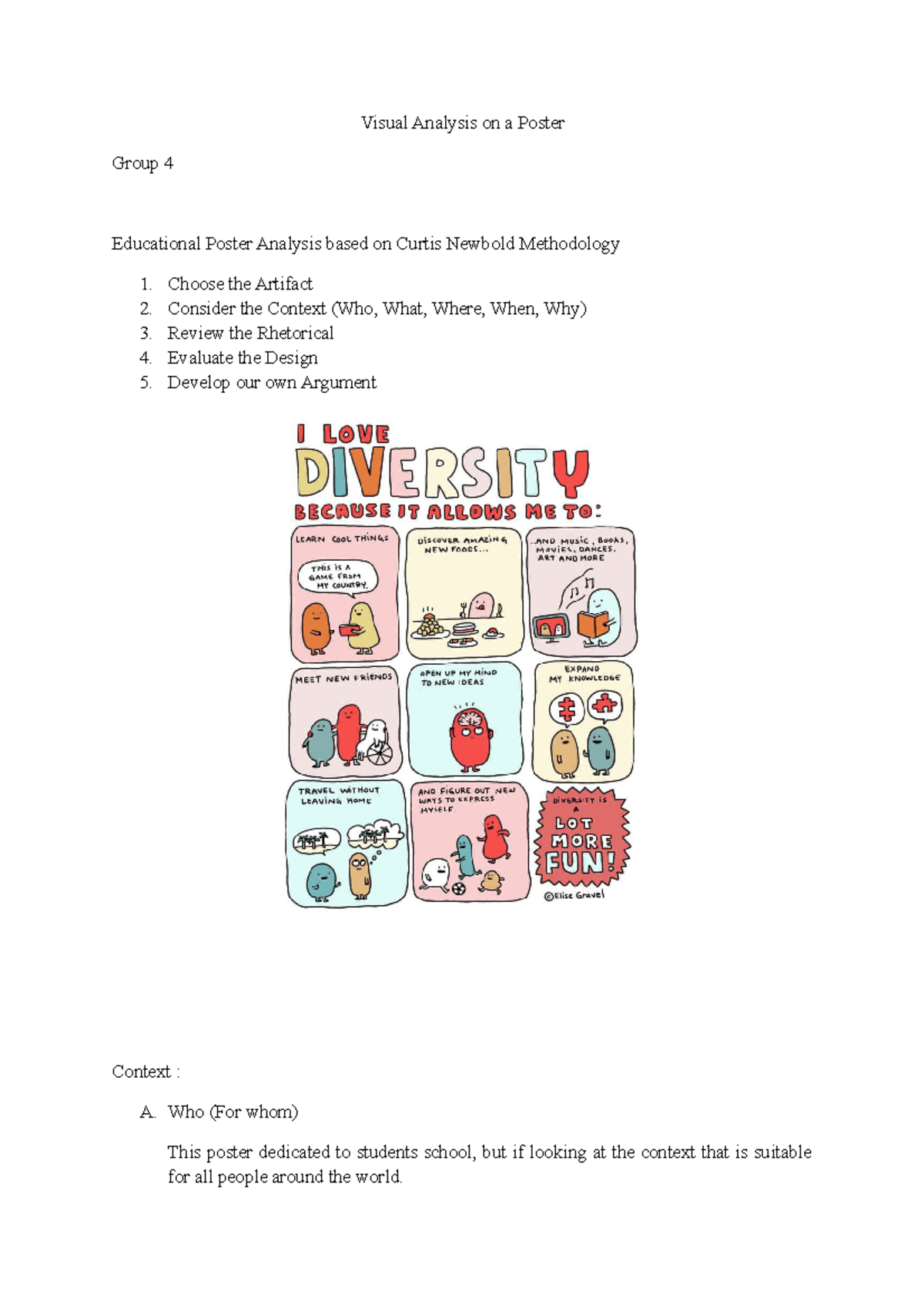Task 1 Visual Analysis on a Poster G4 - Visual Analysis on a Poster ...