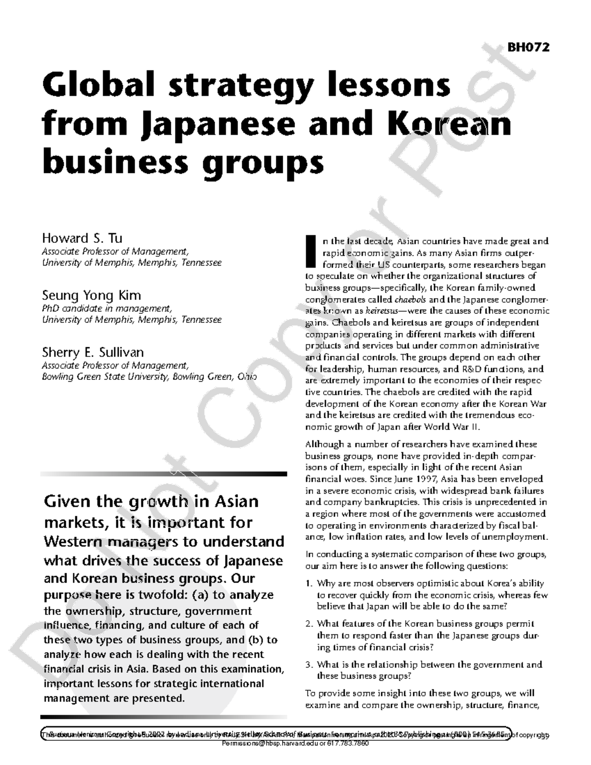 5. Global Strategy lessons from Japanese and Korean Firms - I n the ...