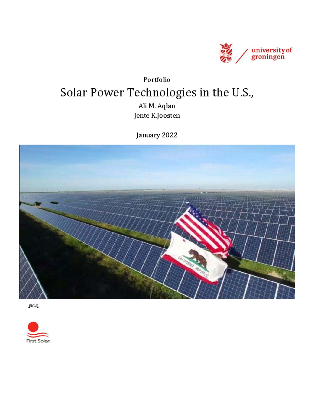 Final profolio ALI Jente (1) for puplication - Portfolio Solar Power ...
