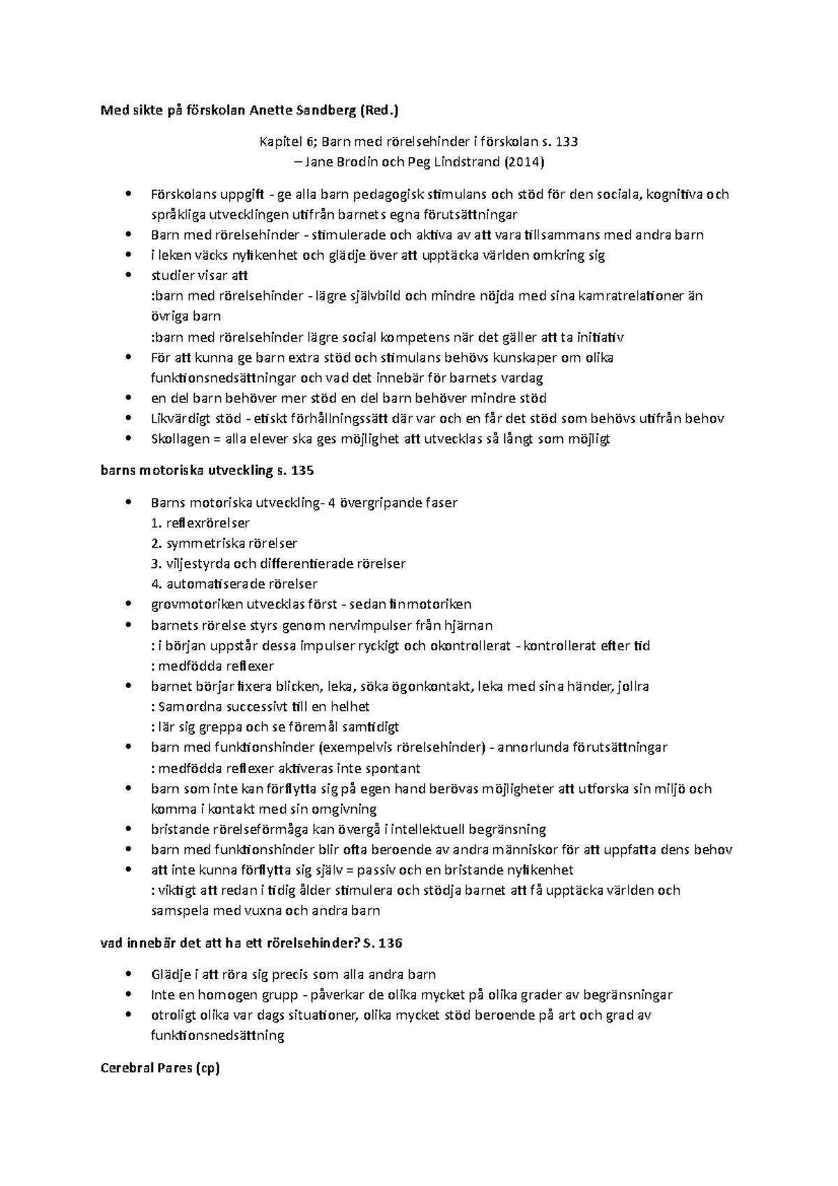 Med sikte på förskolan Anette Sandberg (Red - ) Kapitel 6; Barn med ...