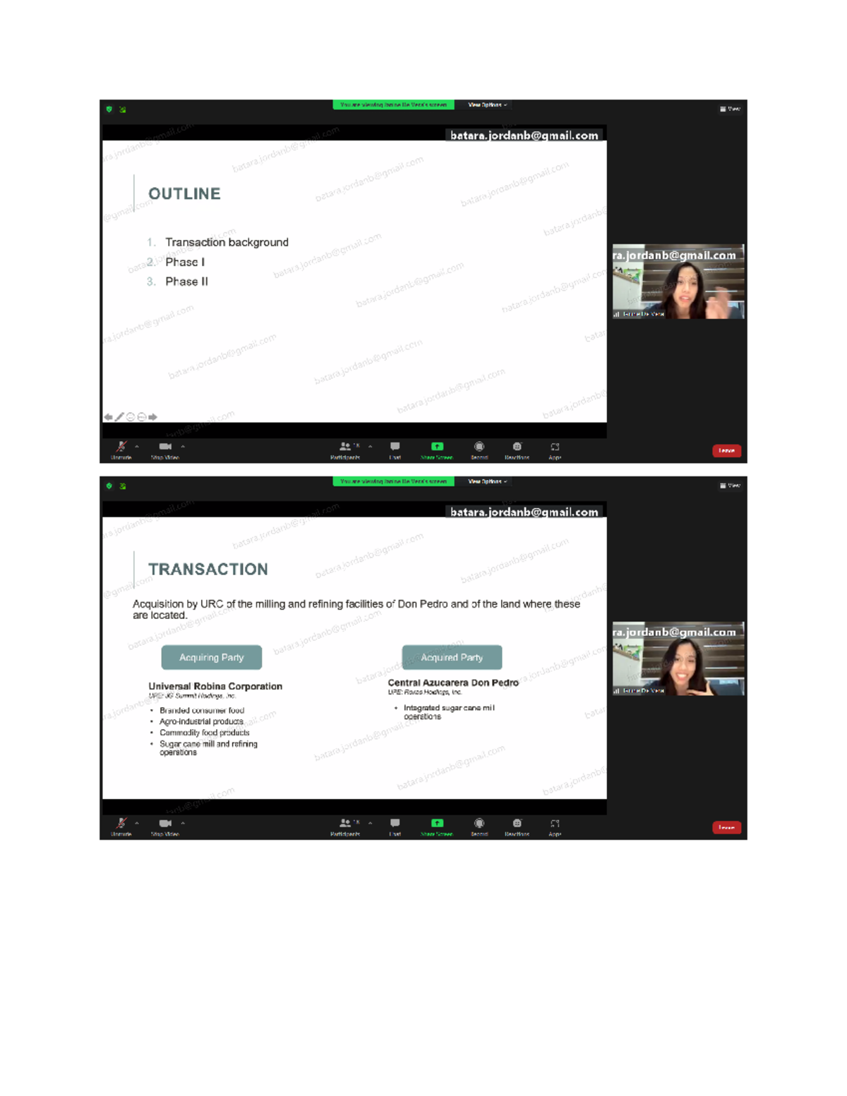 URC merger Cadpi - JD Law - SLU - Studocu