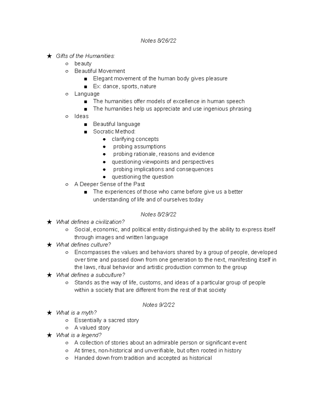 The Art of Being Human 2020 notes - Notes 8/26/ ★ Gifts of the ...