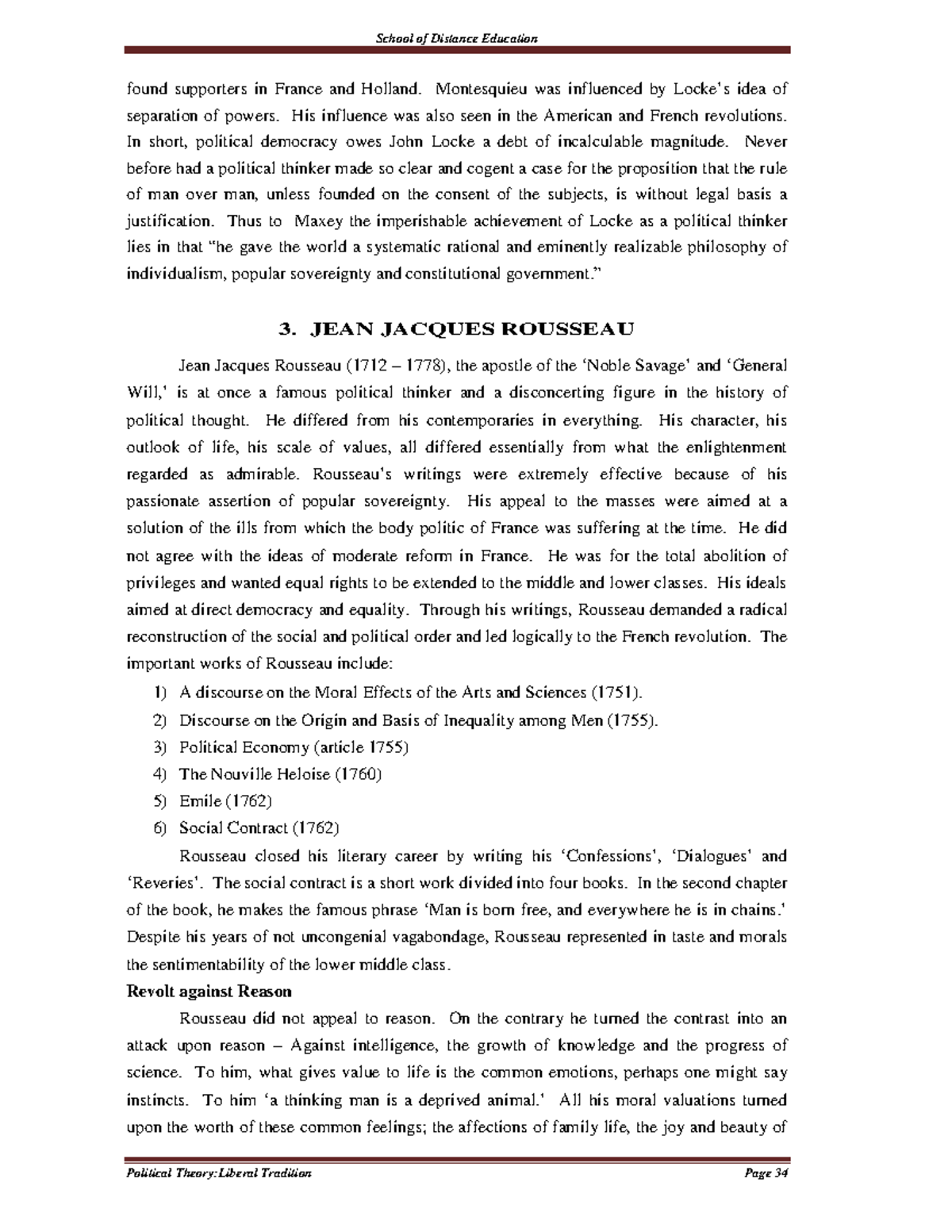 Jean Jacques Rousseau-5 - found supporters in France and Holland ...