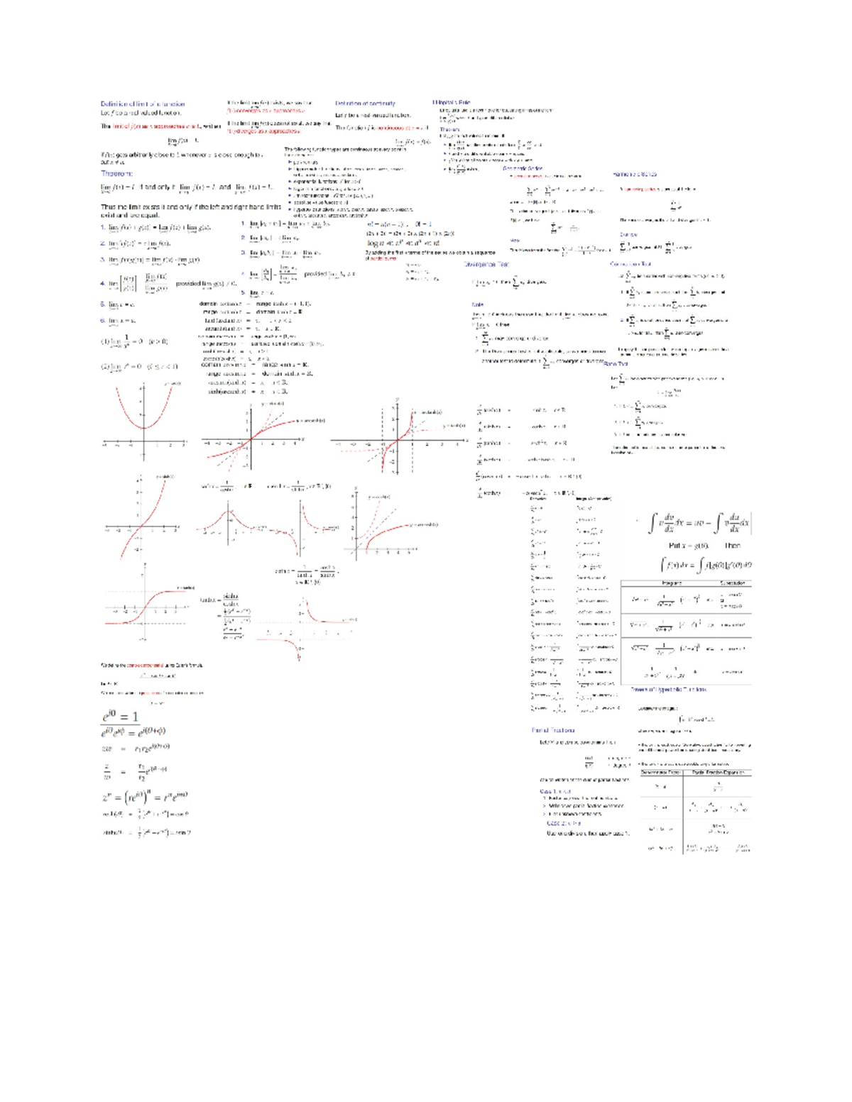 1111Cheat sheet - MAST10006 - Studocu