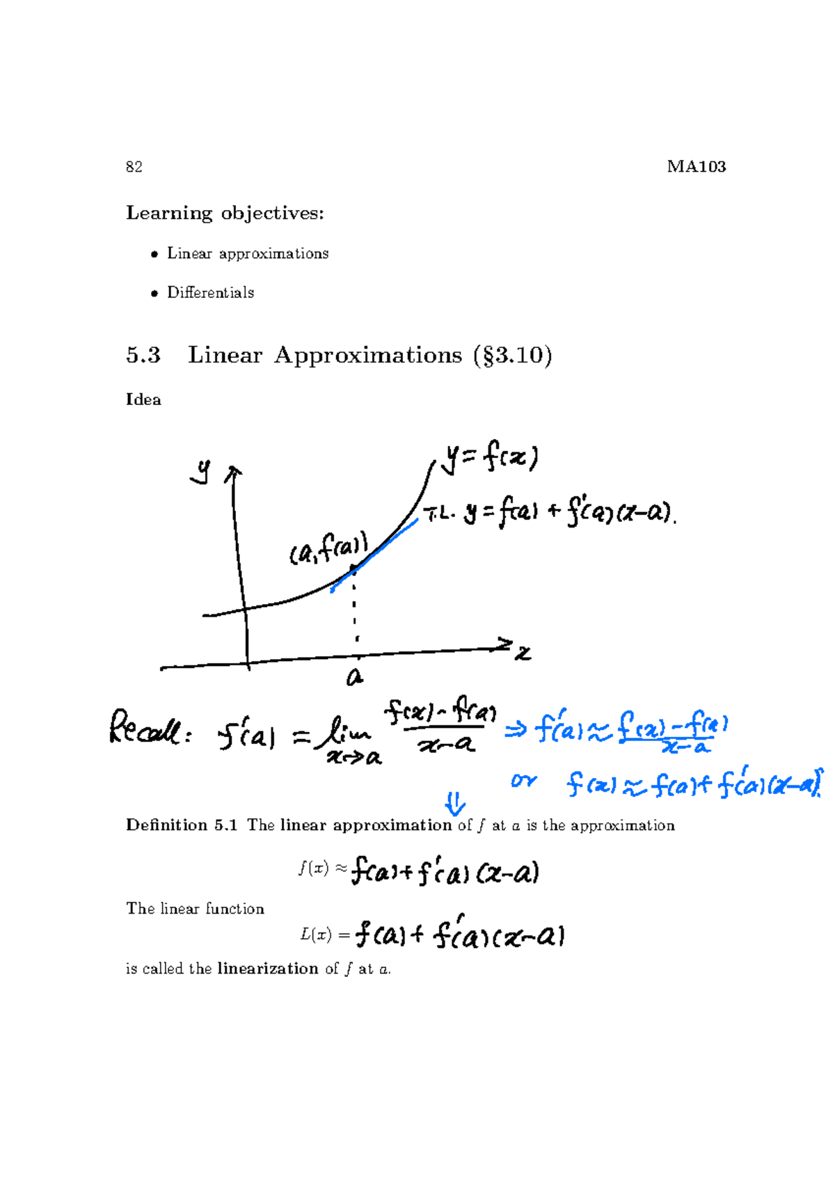 20230208 - February 08 - 82 MA Learning objectives: Linear ...
