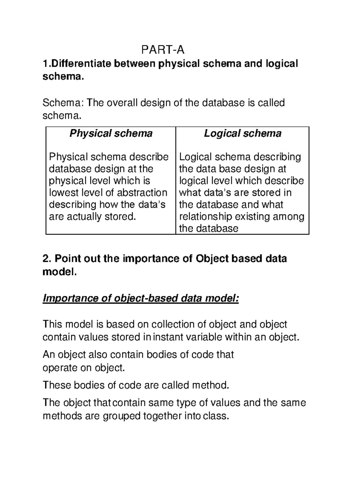 Dbms Unit 1 Part A This Is Lecture Notesthis Is Lecture Notes Part