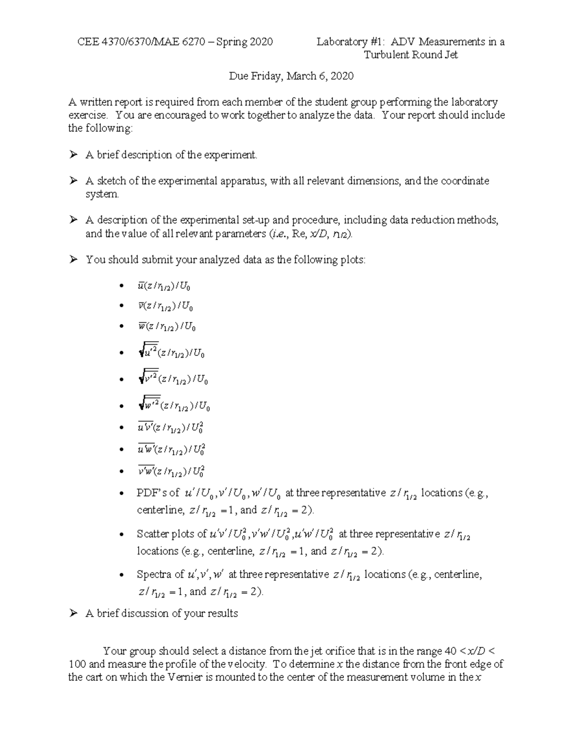 CEE637 Lab1 20 - Assignments from CEE 4370 - Experimental Methods in ...