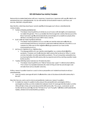 SCS 100 Module Three Activity Template - SCS 100 Module Three Activity ...