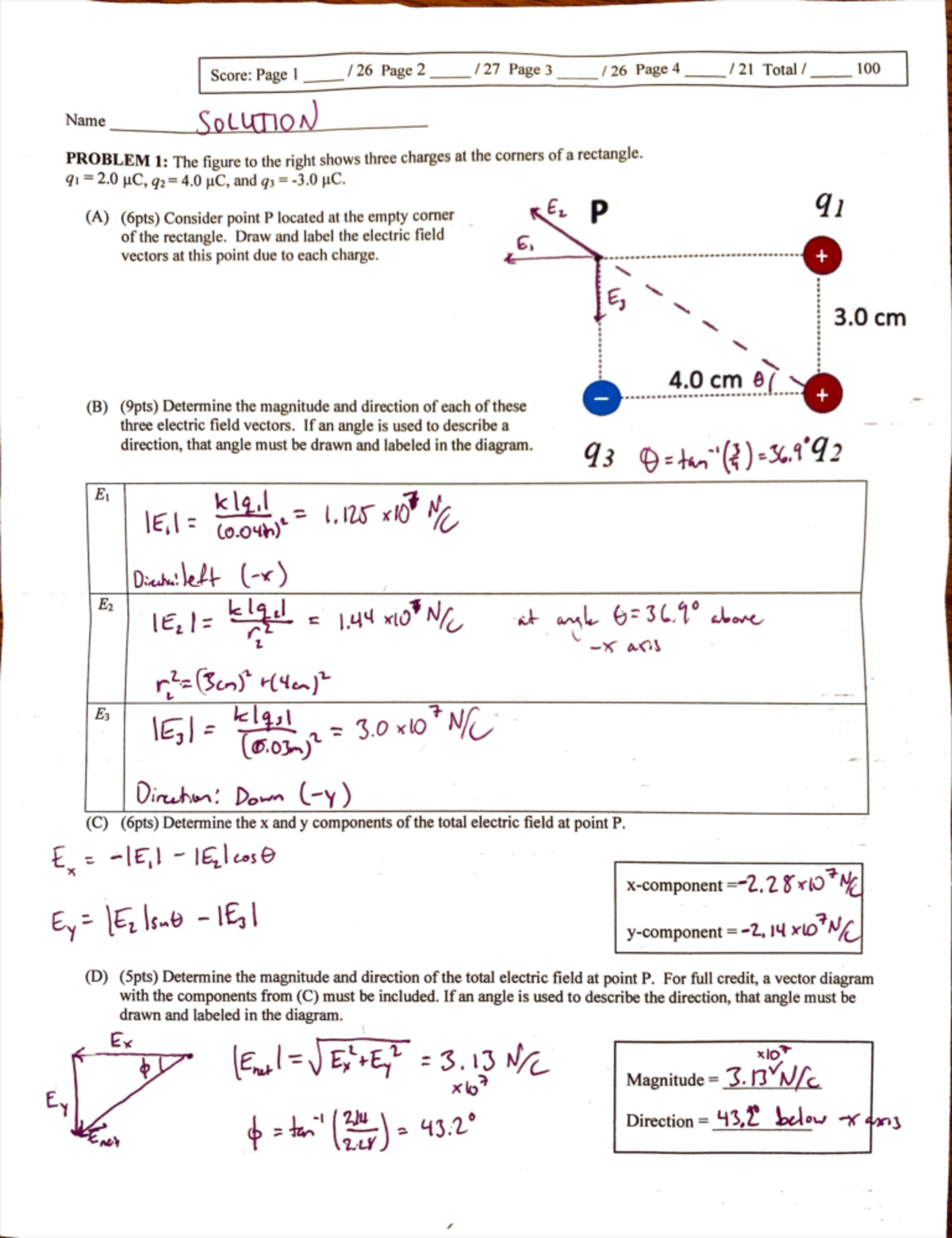 Exam 1 Solution - Student (S24)-1 - PHYS1052 - Studocu
