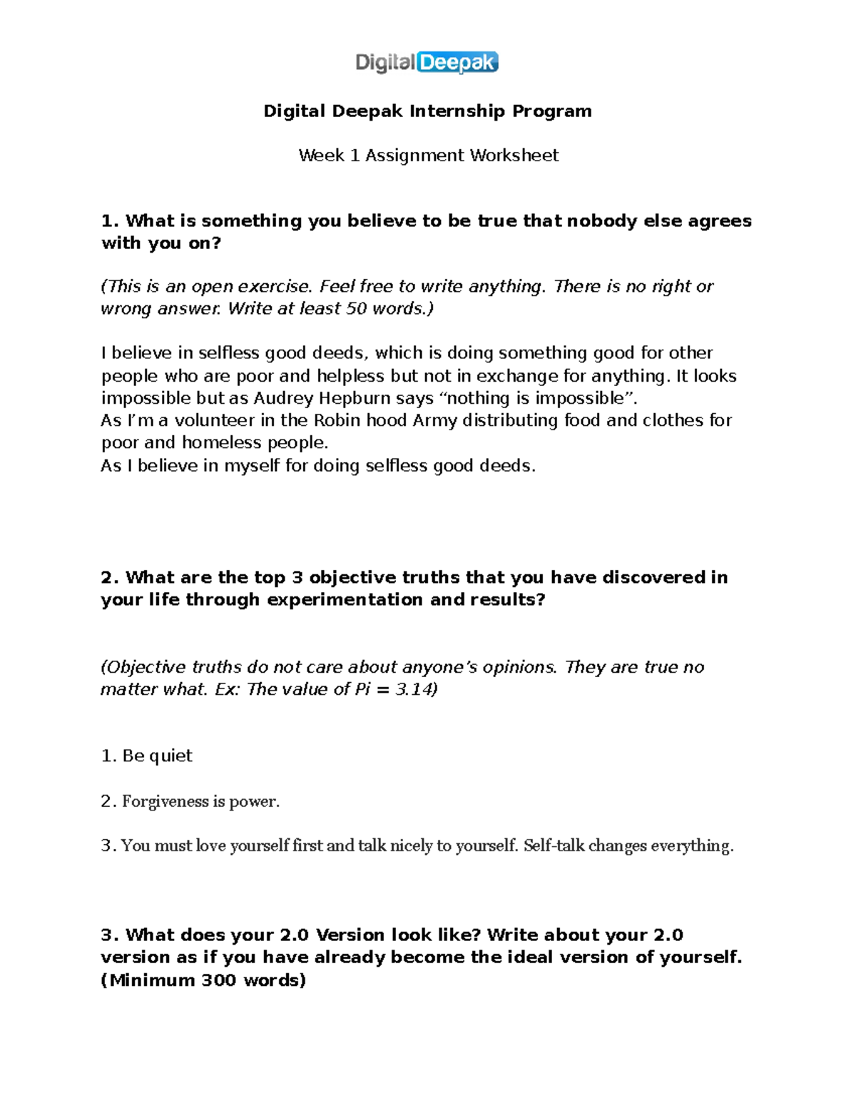 [DDIP] Week 1 - Assignment Worksheet Template - Digital Deepak ...