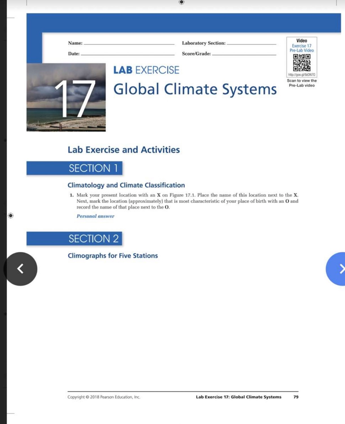 Weather and climate lab 17 global climate systems - GHY 104L - USM ...