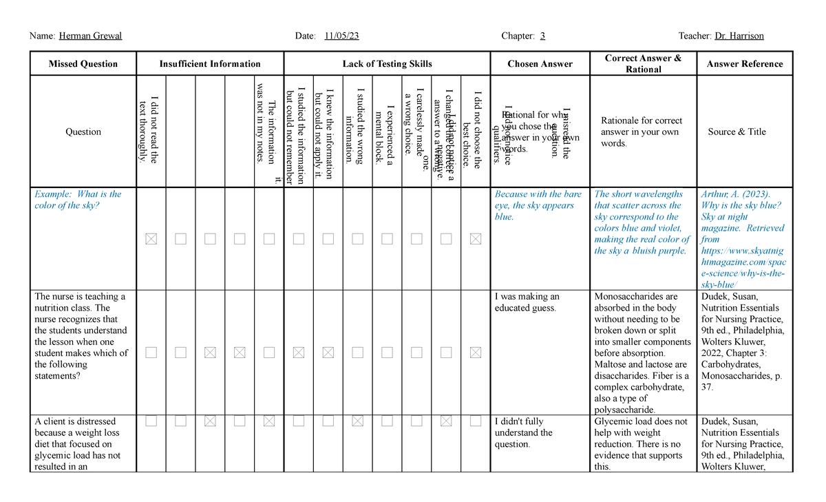 Mastery Quiz Review 1 - The information was not in my notes. but could ...