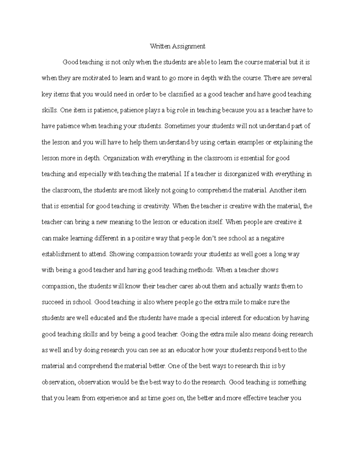 good-teaching-in-the-classroom-written-assignment-good-teaching-is