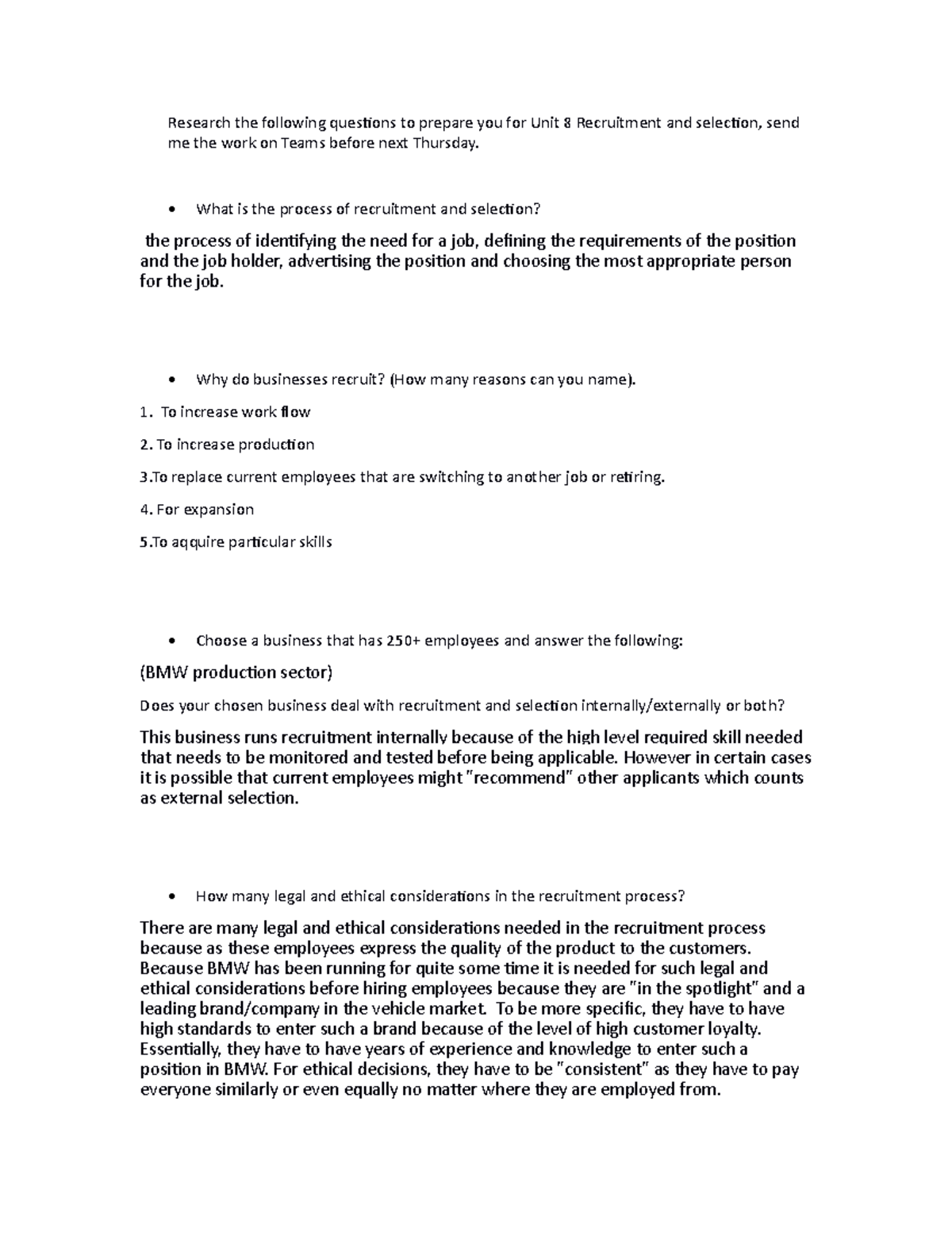 Unit 8 Homework DONE - Unit 8 HW semi complete - Research the following ...