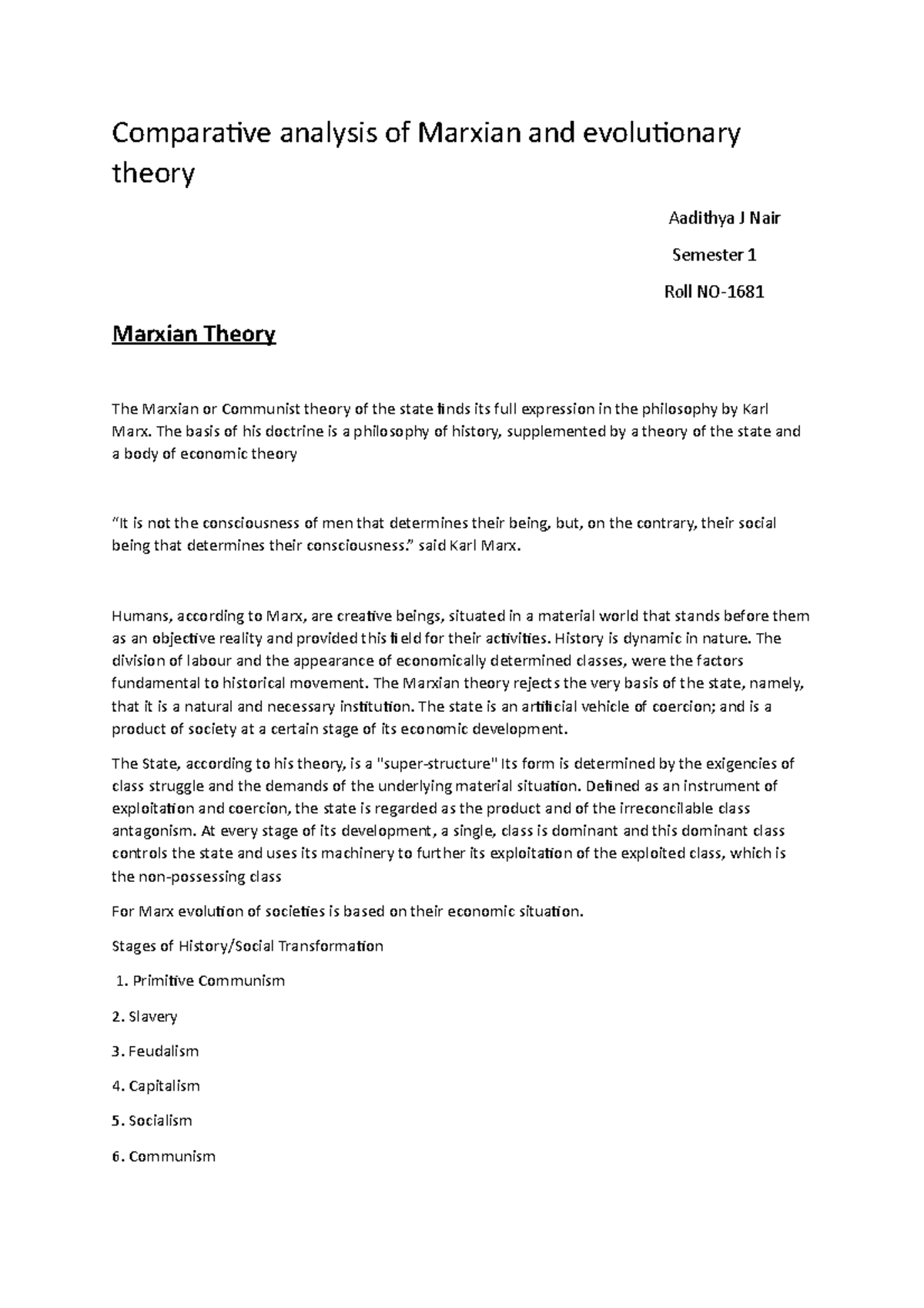 Compartive analysis of marxan and evolutionary theory - Comparative ...