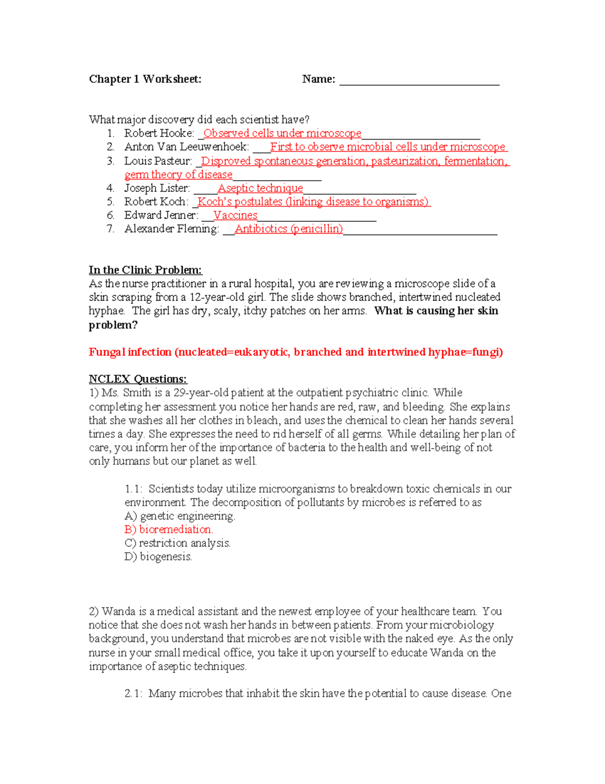 Chapter 1 worksheet answers - Chapter 1 Worksheet: Name ...