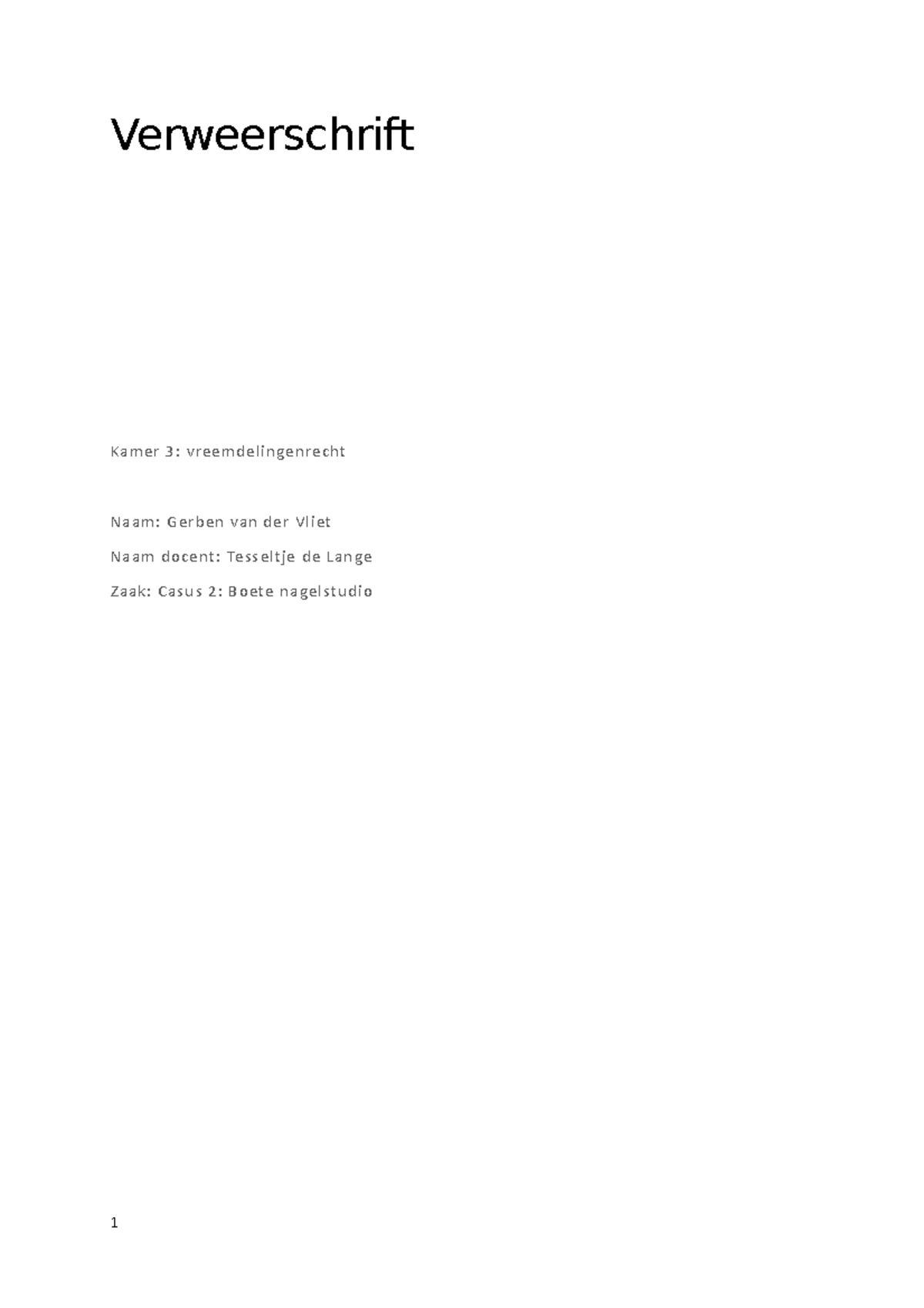 Rota Administrativa 2023 - Verweerschrift Kamer 3: vreemdelingenrecht ...