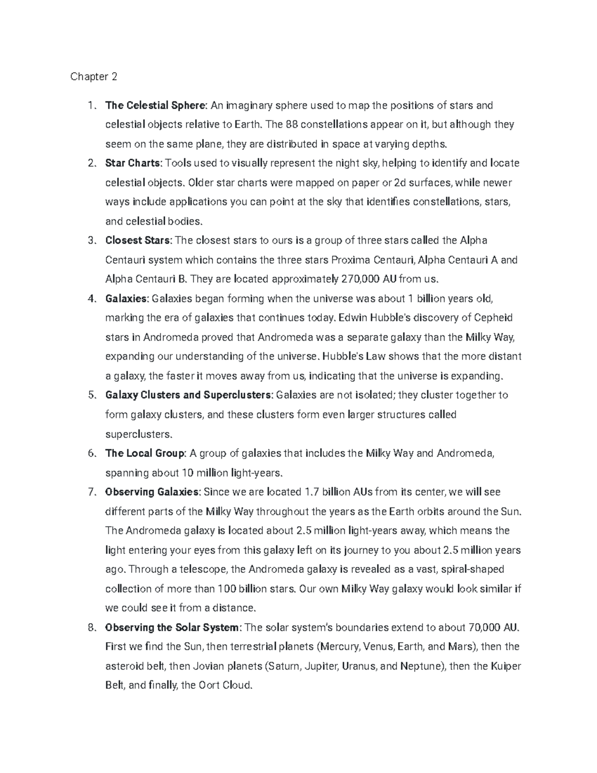 Phys 284 - chapter 2 notes - Chapter 2 1. The Celestial Sphere: An ...