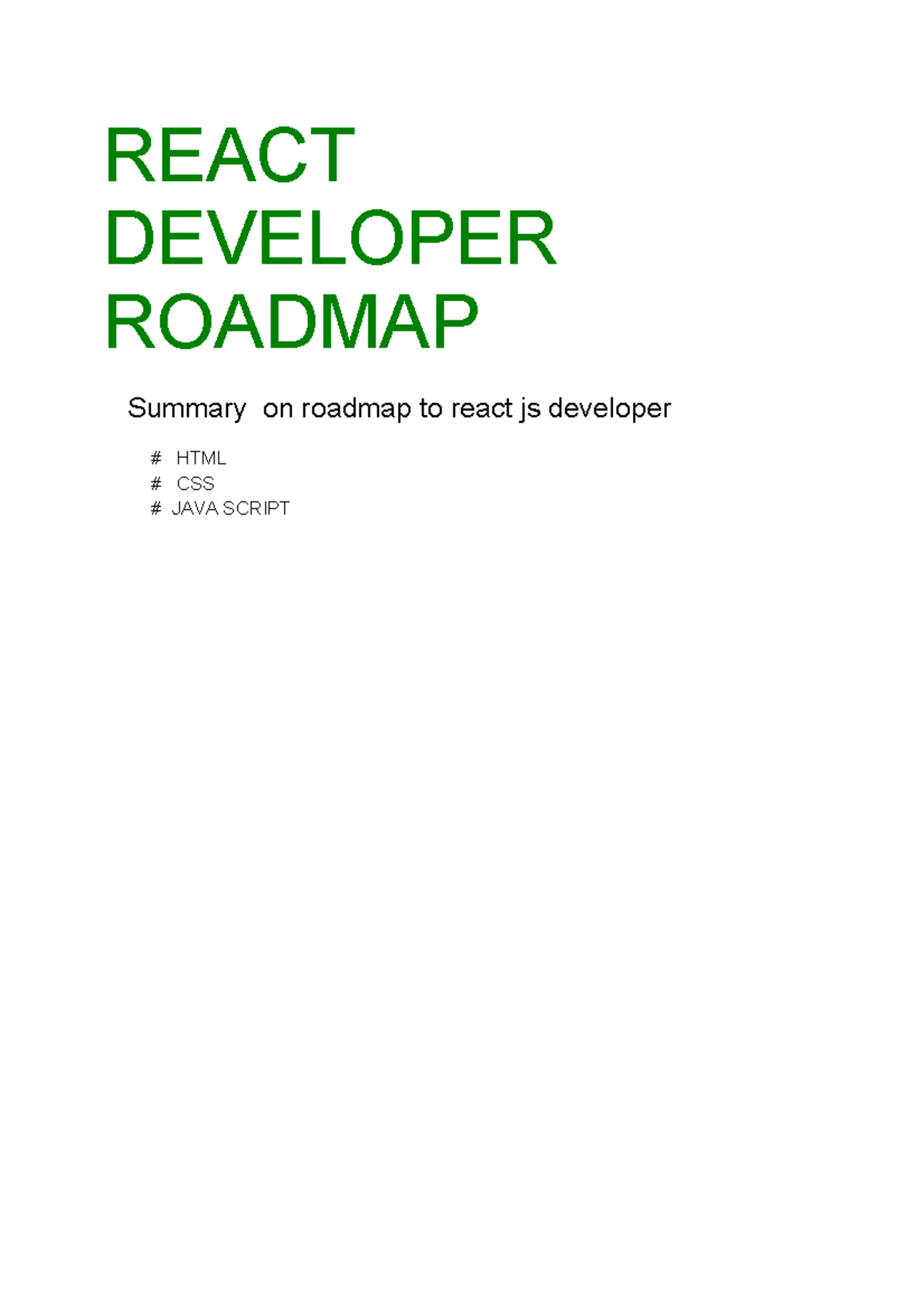 React Developer Roadmap Learn The Basics Html Html Basics Emmet Forms