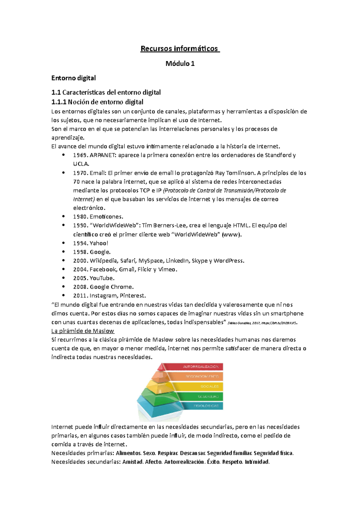 Recursos informáticos Mod 1 y 2 - Recursos informáticos Módulo 1 ...