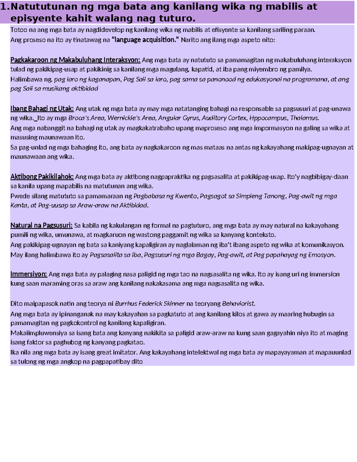 Scrip-sa-filipino - A script for filipino report - 1 ng mga bata ang ...