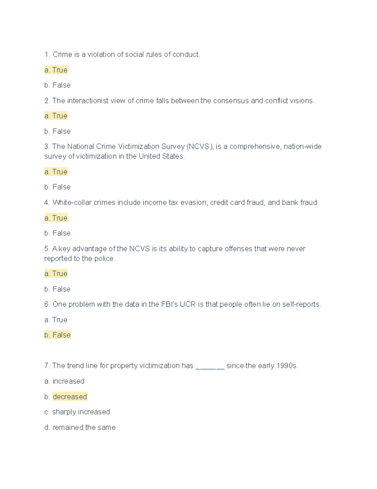 Criminal Justice Chapter 2 - Crime is a violation of social rules of ...