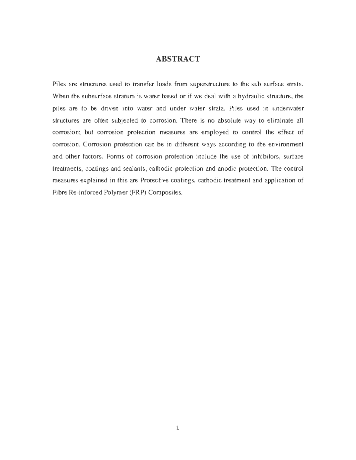 Advncd soil mechnics - Lecture notes - ABSTRACT Piles are structures ...