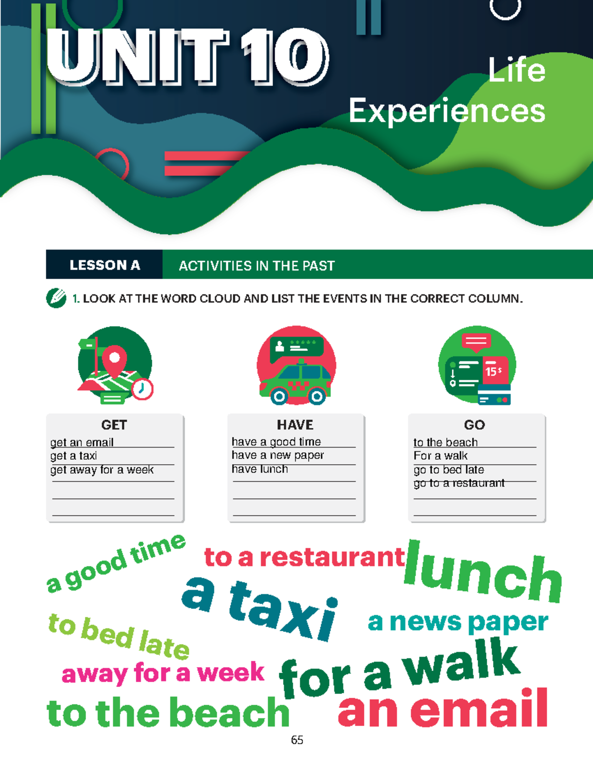 - WB UNIT 10 Lesson A copia - UNIT 10 LESSON A ACTIVITIES IN THE PAST 1 ...