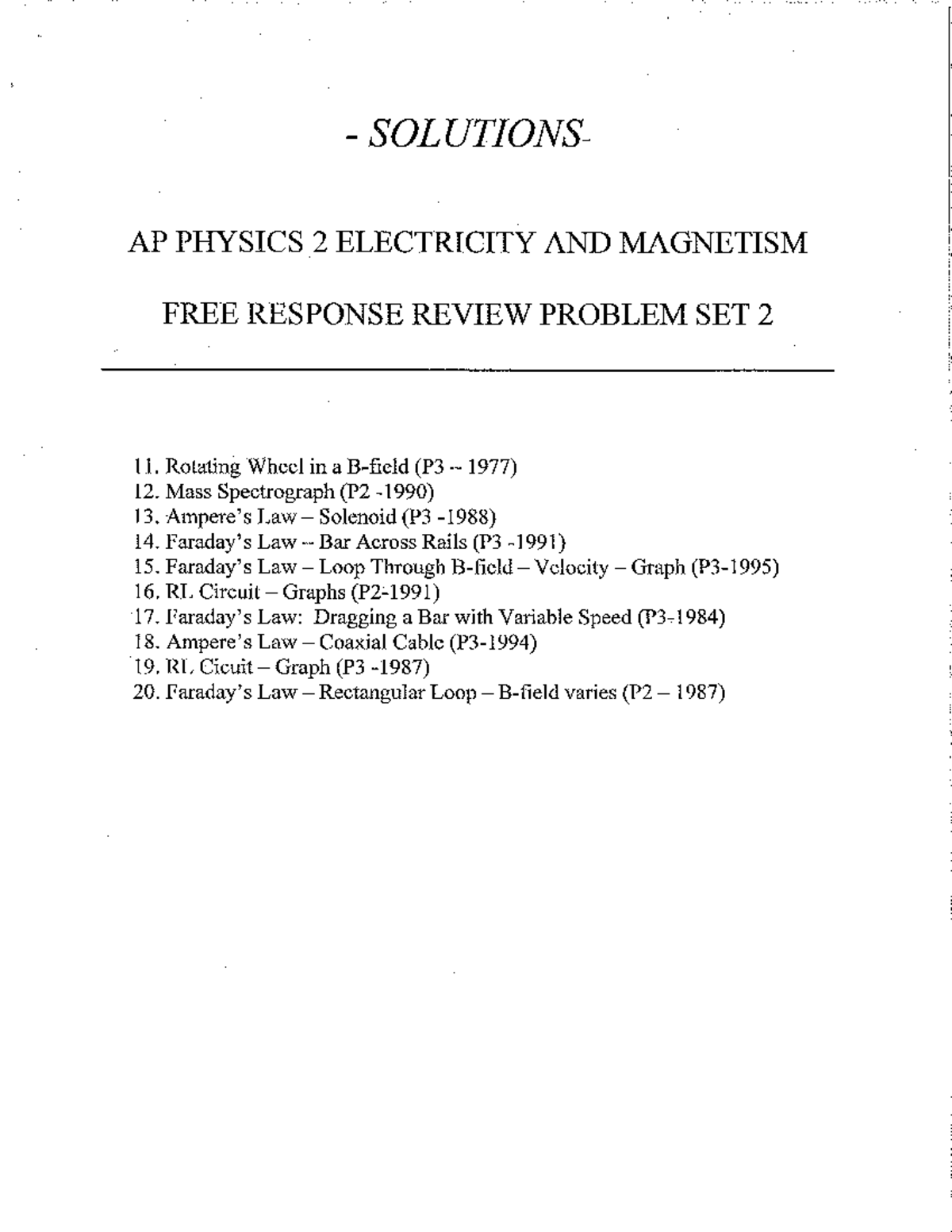 Practice Set 2 Free Response All Solutions - Dutch 101 - Studocu