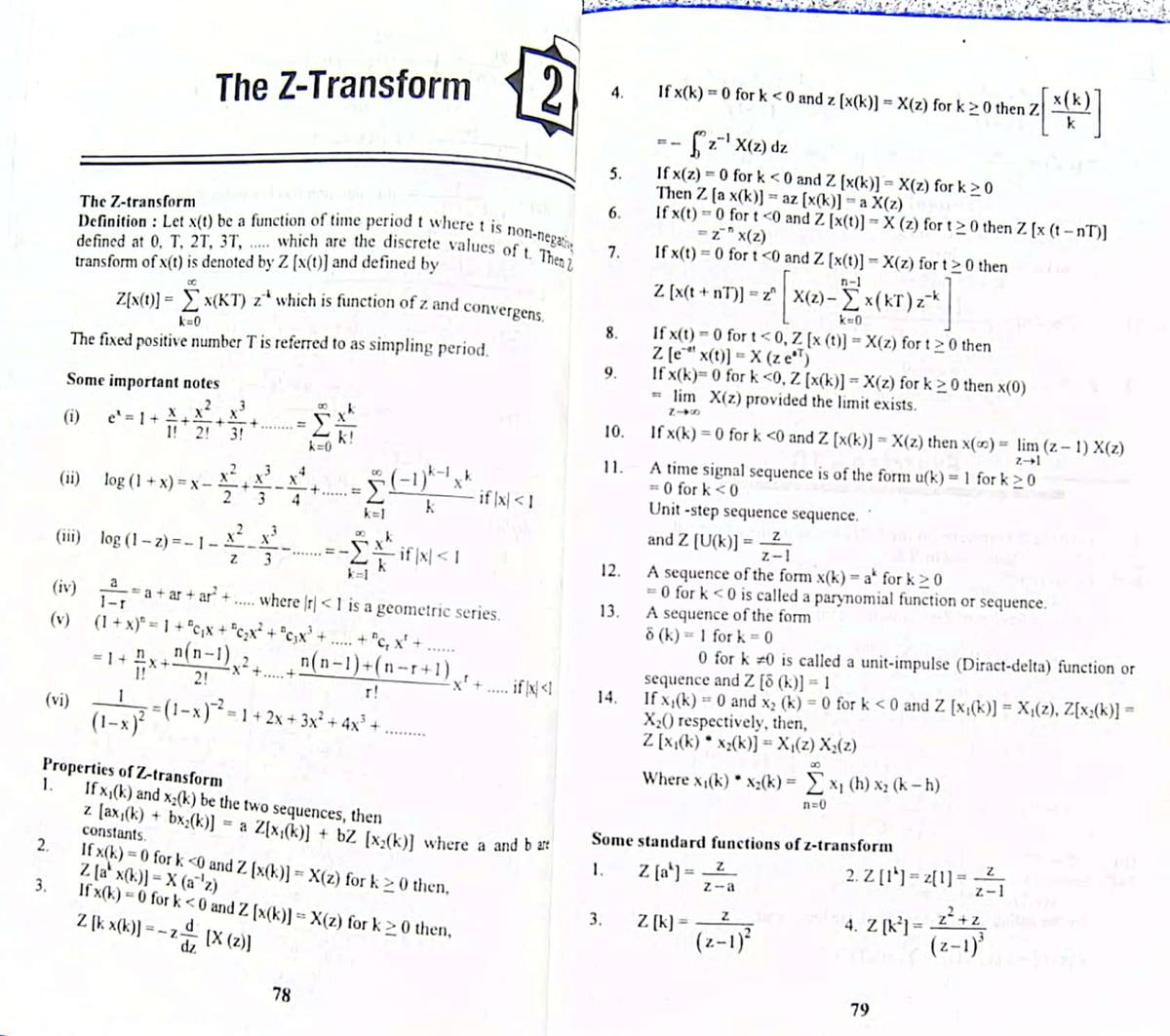 Z transformation - chapter two dcs - Digital Control System - Studocu