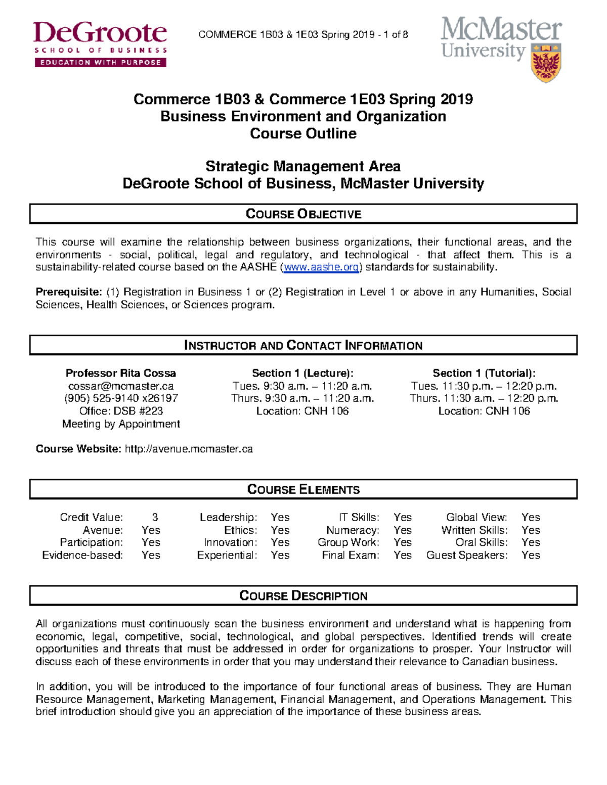 1B03-2019-Summer-C01 business environment - Commerce 1B03 & Commerce 1E ...