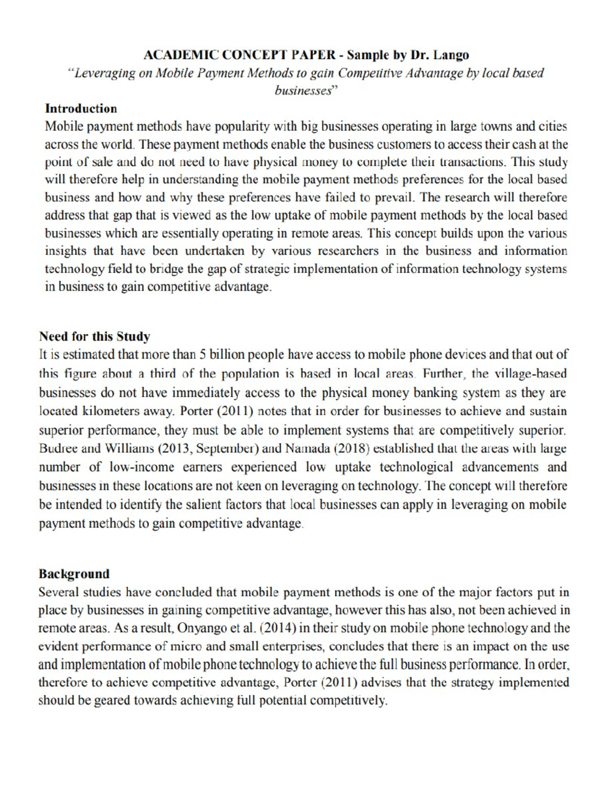 Sample-Concept-Paper - BS Accountancy - Studocu