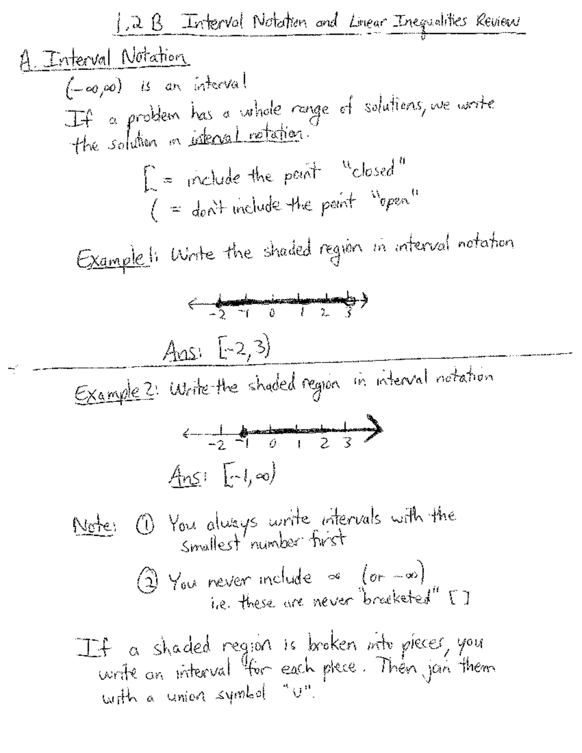 1 - what is interval notation and how to solve linear inequalities ...